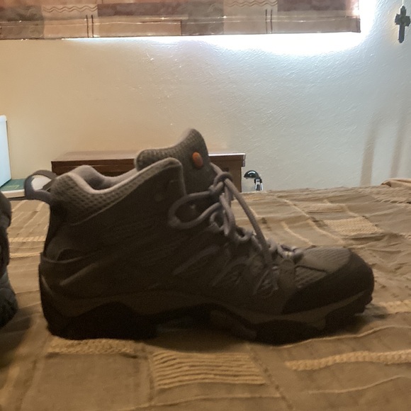 Merrell | Shoes | Merrill Hiking Boots Size 85 Greyperiwinkle Never ...